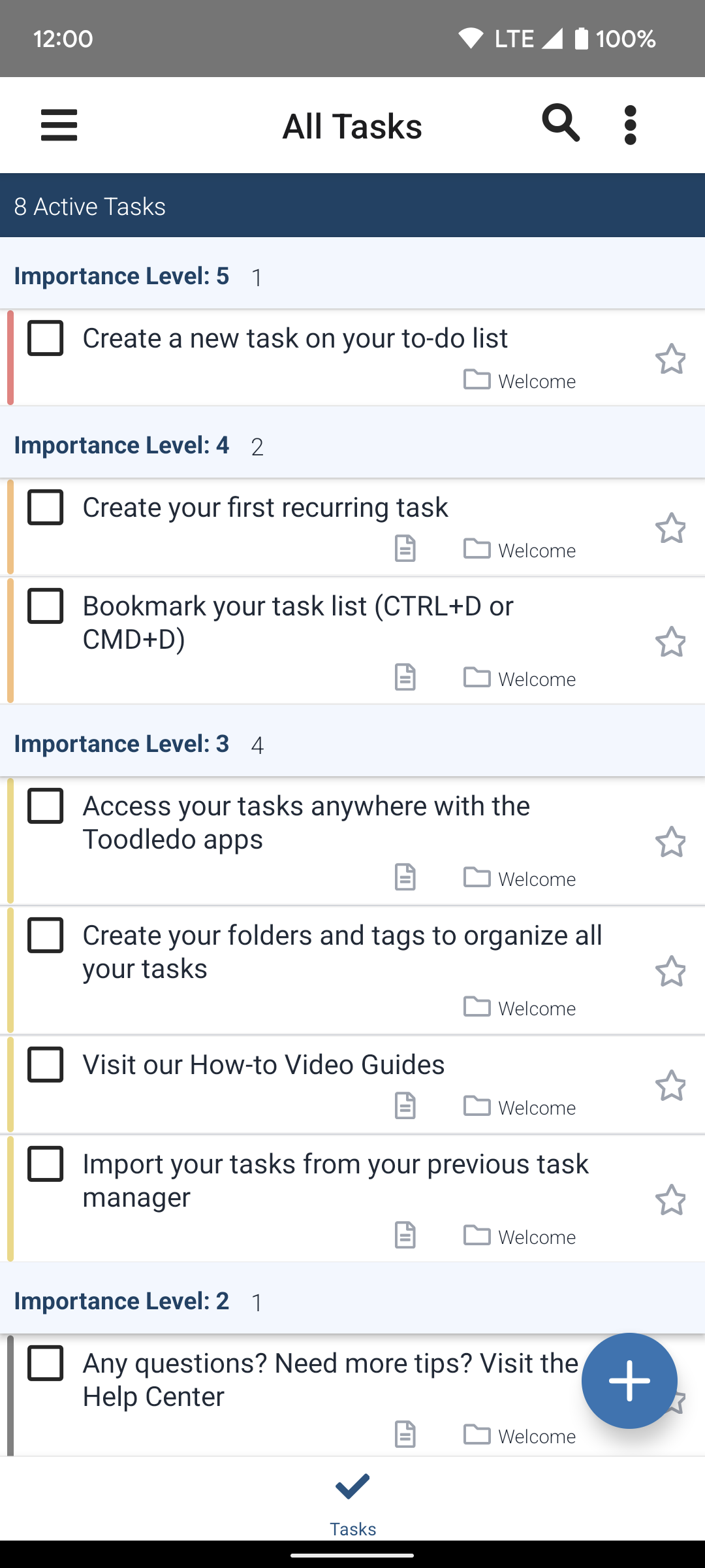 Toodledo Next Gen Apps for iOS and Android